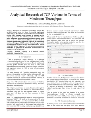 Analytical Research of TCP Variants in Terms of Maximum Throughput | PDF