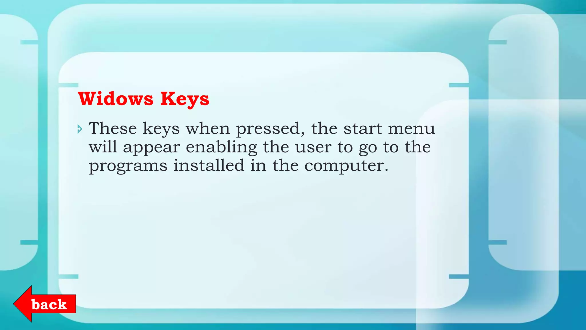 84 identify group keys on the keyboard and their functions | PPSX
