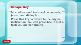 84 identify group keys on the keyboard and their functions | PPSX