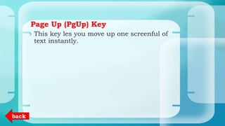 84 identify group keys on the keyboard and their functions | PPSX