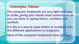 84 identify group keys on the keyboard and their functions | PPSX