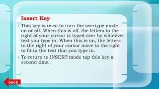 84 identify group keys on the keyboard and their functions | PPSX