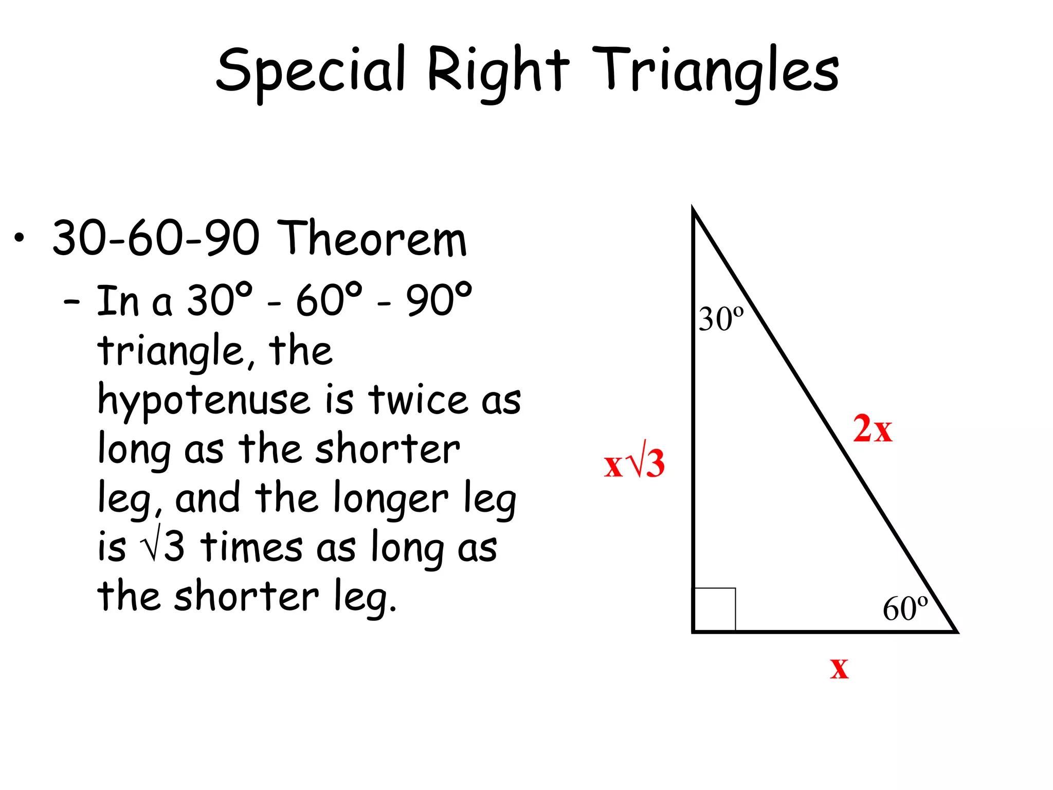 8 4 Special Rt Triangles | PPT