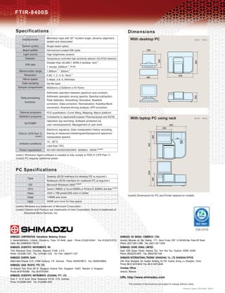 SHIMADZU FTIR 8400S | PDF