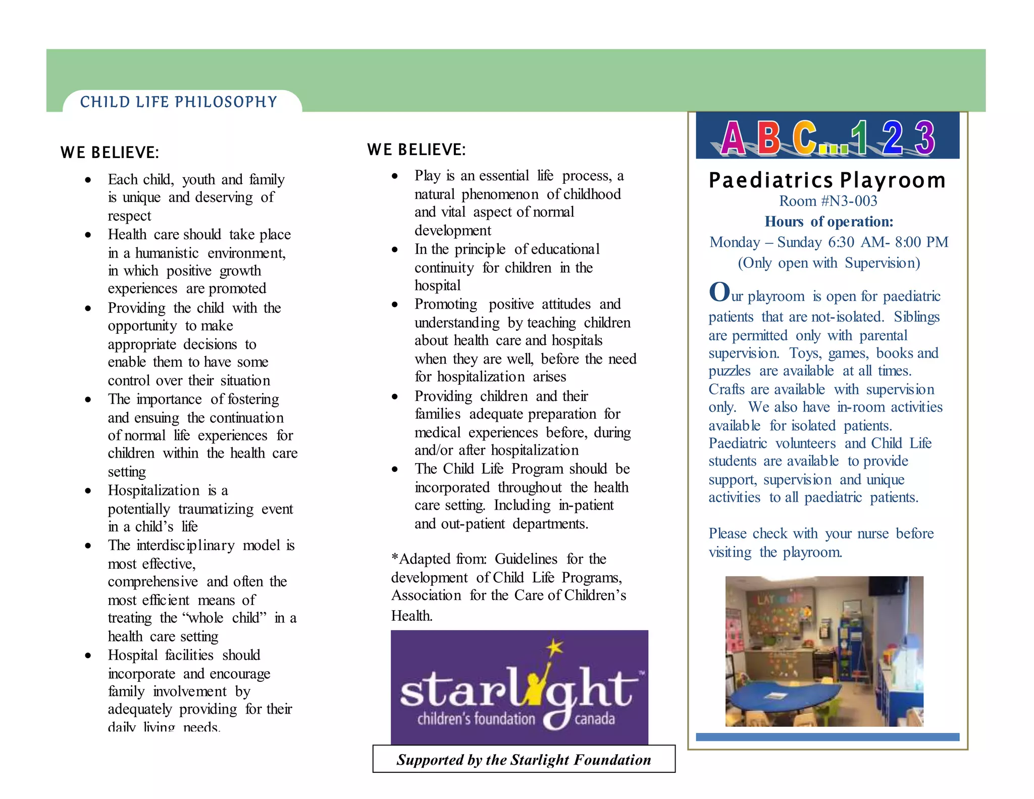 Brochure WOH_Child Life Program FINAL (1) | DOCX