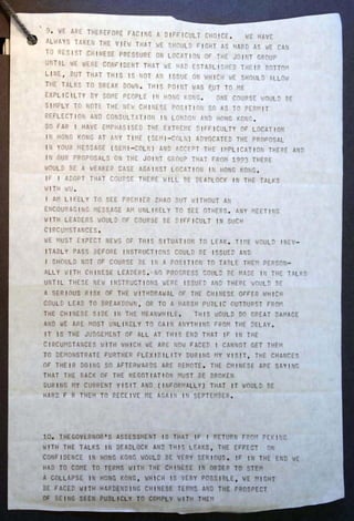 840728 Memo from UK Embassy in Beijing (Richard Evans) to FCO/Prime ...