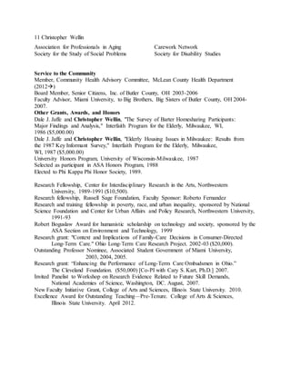 current Wellin vita | PDF