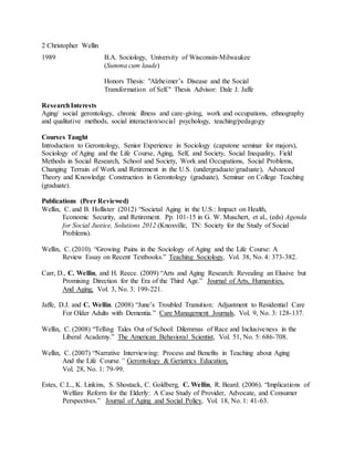 current Wellin vita | PDF