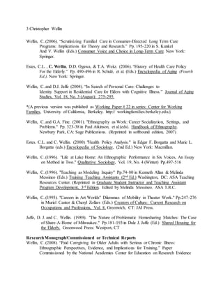 current Wellin vita | PDF