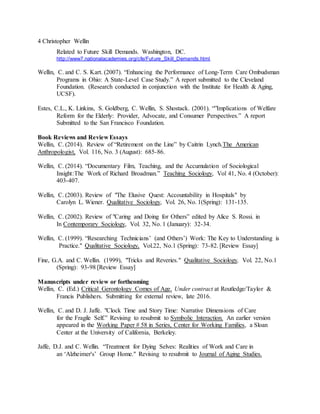 current Wellin vita | PDF