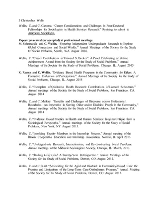 current Wellin vita | PDF