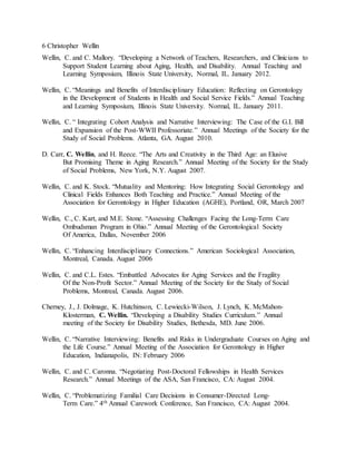 current Wellin vita | PDF