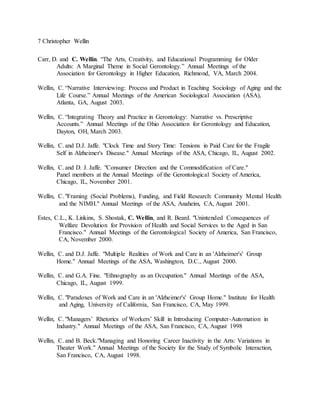 current Wellin vita | PDF