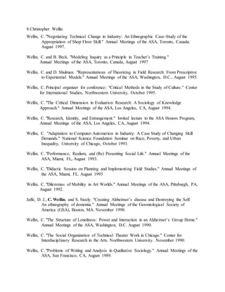 current Wellin vita | PDF