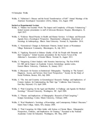 current Wellin vita | PDF