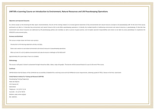 Peacekeeping Cert | PPT