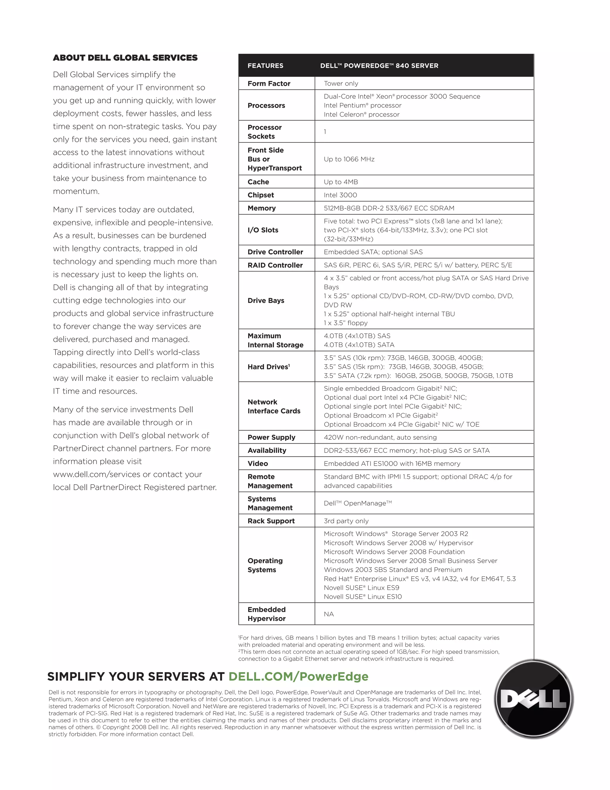 840 specs dell | PDF