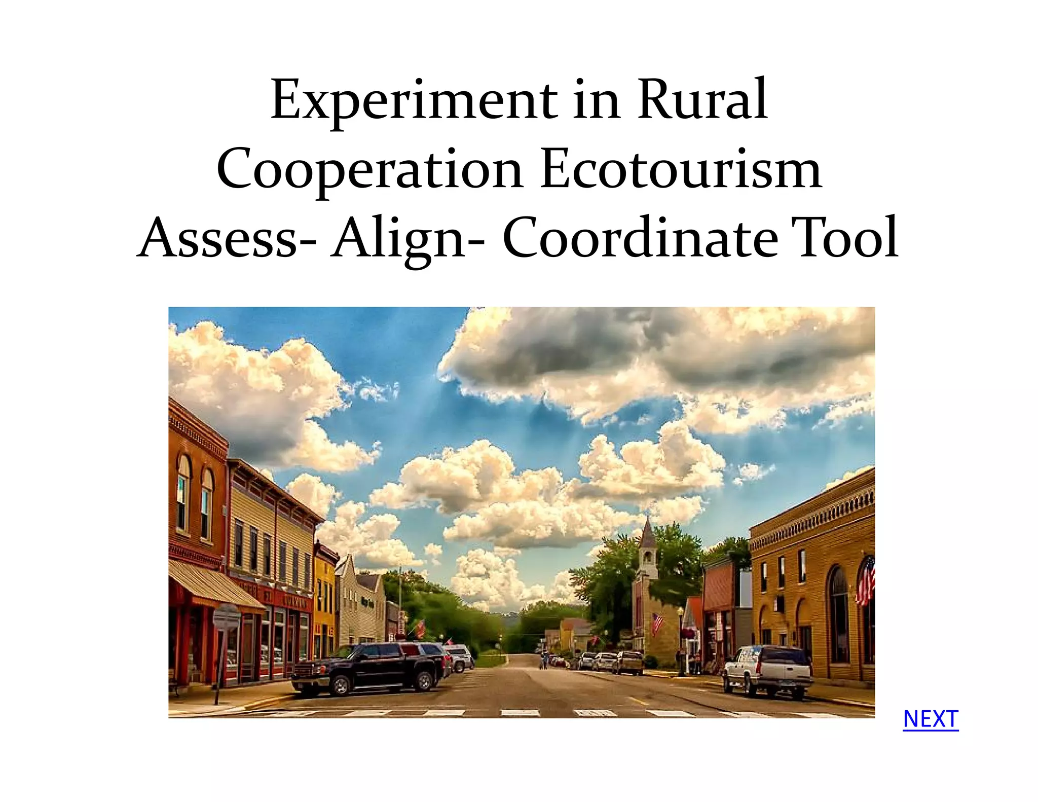 ERC Ecotourism Assessment Tool. 2014 -2015 | PDF