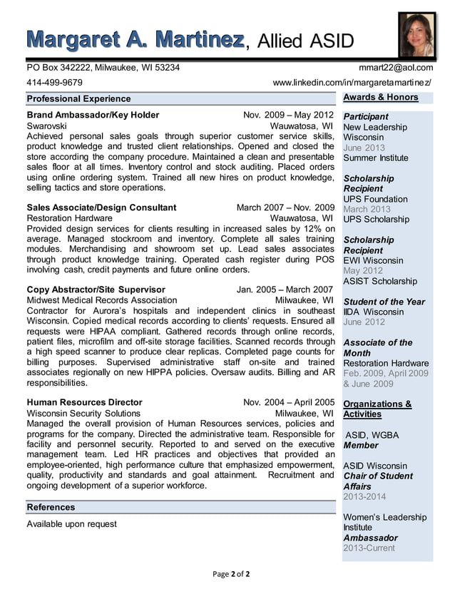 Margaret Martinez-coordinator Resume | PDF