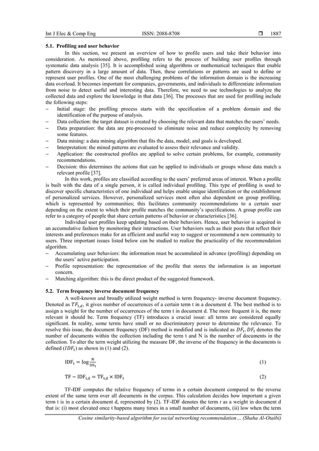 Cosine similarity-based algorithm for social networking recommendation | PDF