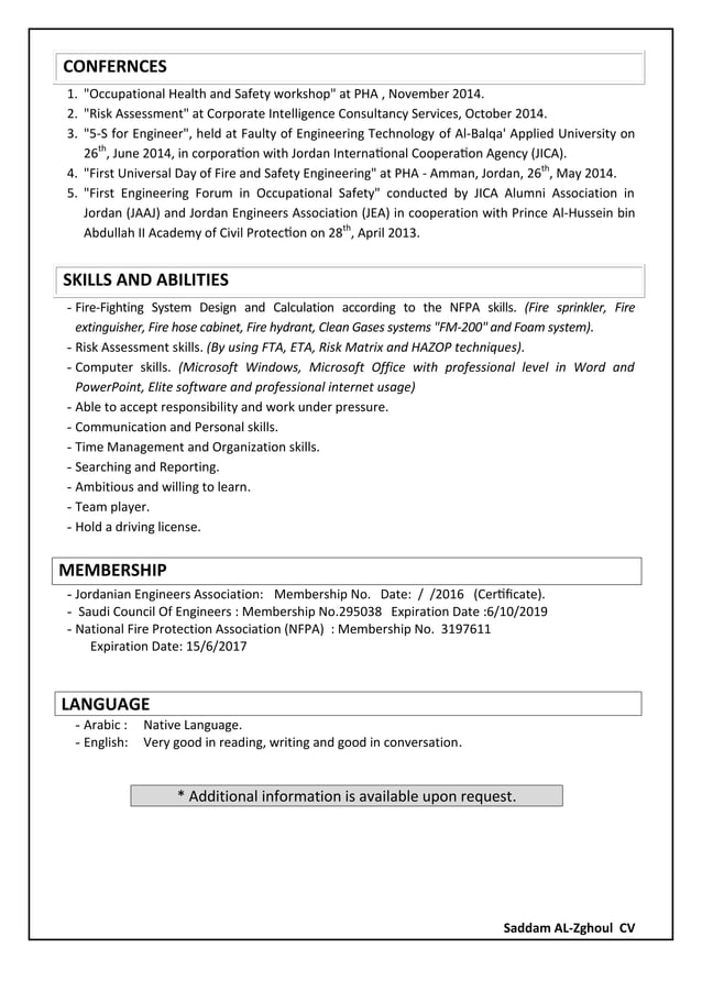 saddam cv | PDF