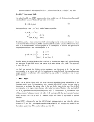 OMT: A DYNAMIC AUTHENTICATED DATA STRUCTURE FOR SECURITY KERNELS | PDF
