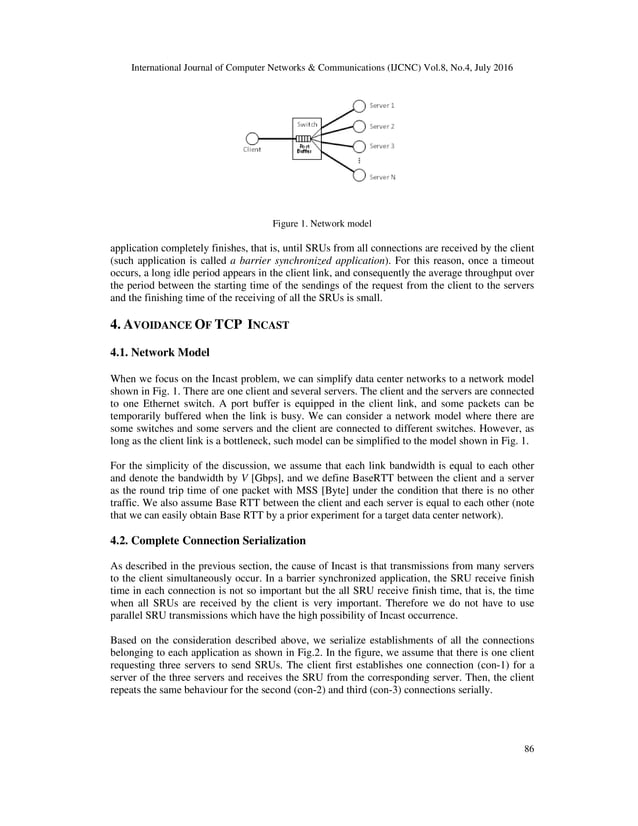 Tcp Incast Avoidance Based On Connection Serialization In Data Center Networks Pdf