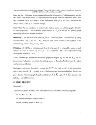 FURTHER RESULTS ON ODD HARMONIOUS GRAPHS | PDF