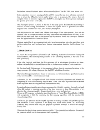 STATISTICAL APPROACH TO DETERMINE MOST EFFICIENT VALUE FOR TIME QUANTUM IN ROUND ROBIN ...