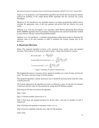 STATISTICAL APPROACH TO DETERMINE MOST EFFICIENT VALUE FOR TIME QUANTUM ...