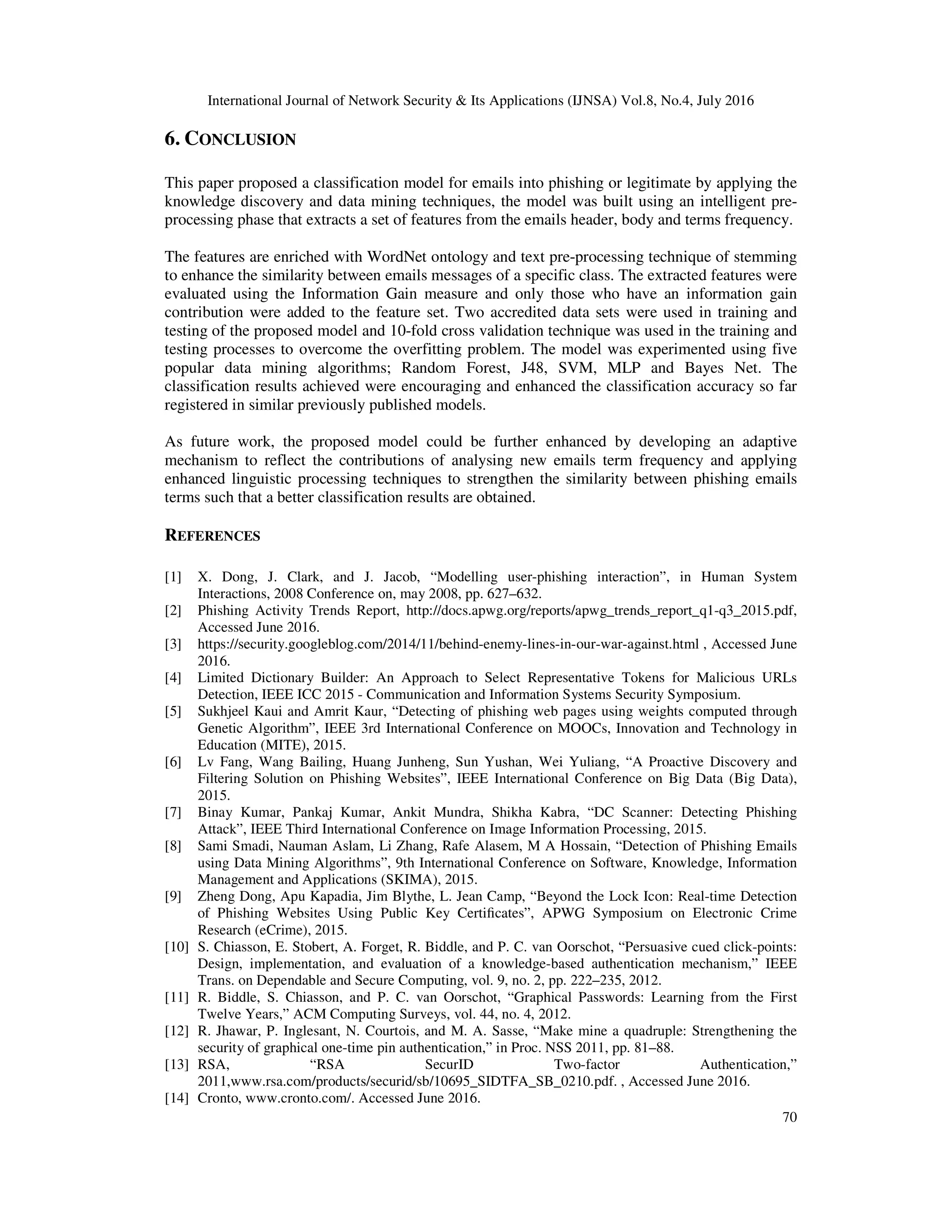 An Intelligent Classification Model For Phishing Email Detection Pdf