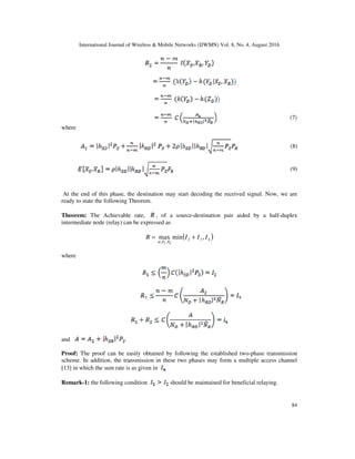 PRACTICAL PARTIAL DECODE AND FORWARD ENCODING SCHEME FOR RELAY CHANNEL ...