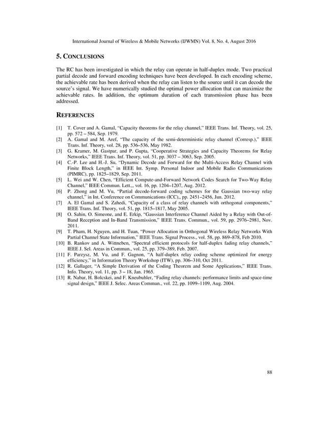 PRACTICAL PARTIAL DECODE AND FORWARD ENCODING SCHEME FOR RELAY CHANNEL | PDF | Free Download