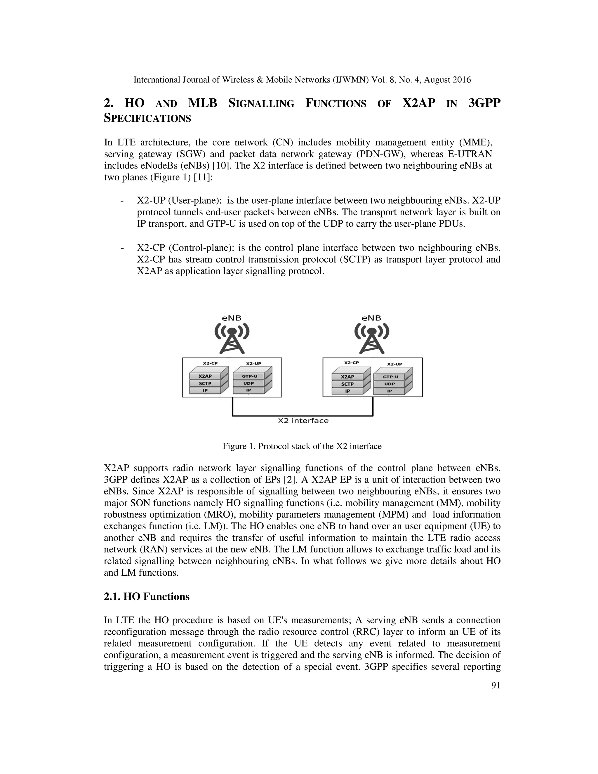 MOBILITY LOAD BALANCING BASED ADAPTIVE HANDOVER IN DOWNLINK LTE SELF-ORGANIZING NETWORKS | PDF