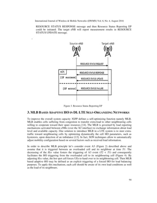 MOBILITY LOAD BALANCING BASED ADAPTIVE HANDOVER IN DOWNLINK LTE SELF-ORGANIZING NETWORKS | PDF