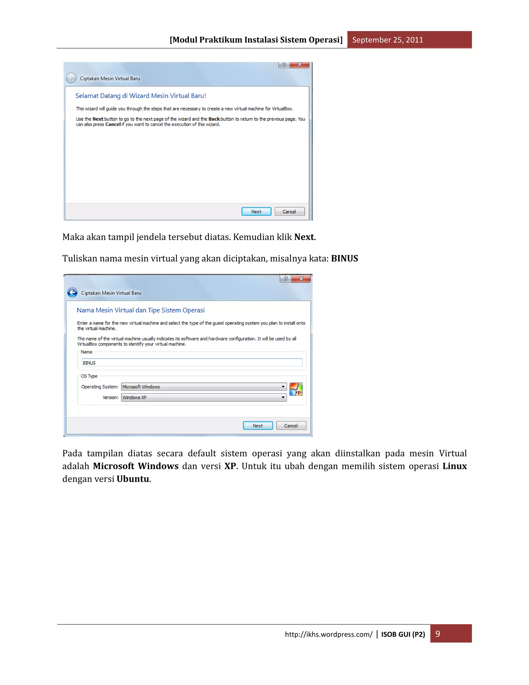 Modul Praktikum Instalasi Sistem Operasi | PDF