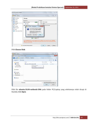 Modul Praktikum Instalasi Sistem Operasi | PDF