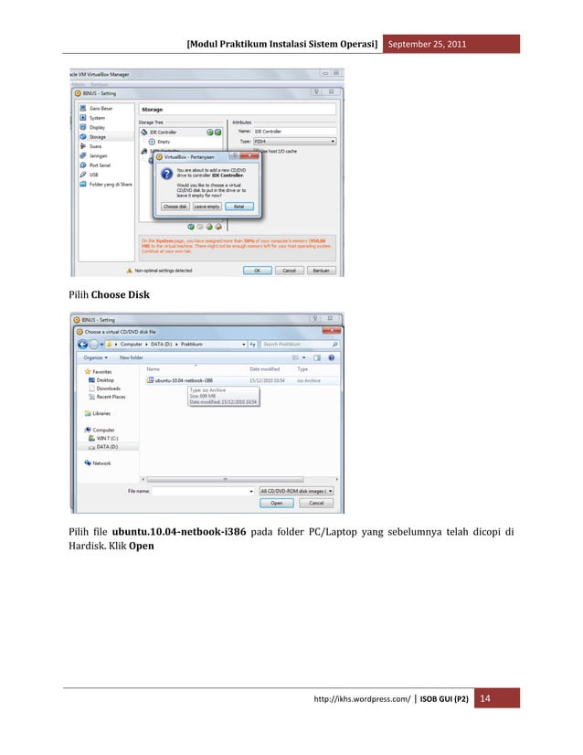 Modul Praktikum Instalasi Sistem Operasi | PDF