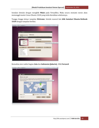 Modul Praktikum Instalasi Sistem Operasi | PDF