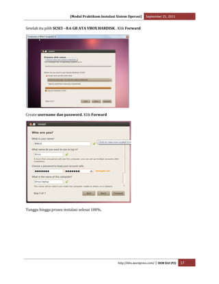 Modul Praktikum Instalasi Sistem Operasi | PDF