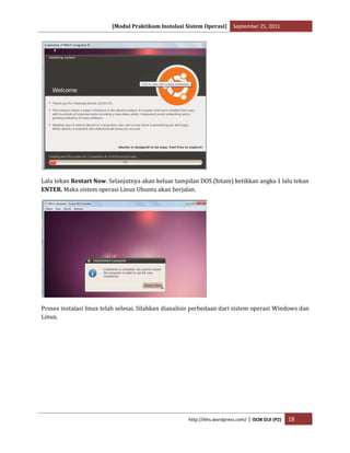 Modul Praktikum Instalasi Sistem Operasi | PDF
