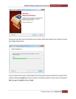 Modul Praktikum Instalasi Sistem Operasi | PDF
