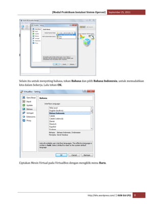 Modul Praktikum Instalasi Sistem Operasi | PDF