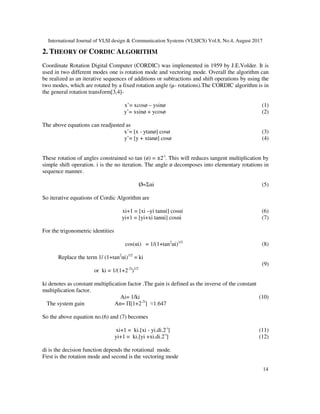 SIMULATION OF FIR FILTER BASED ON CORDIC ALGORITHM | PDF