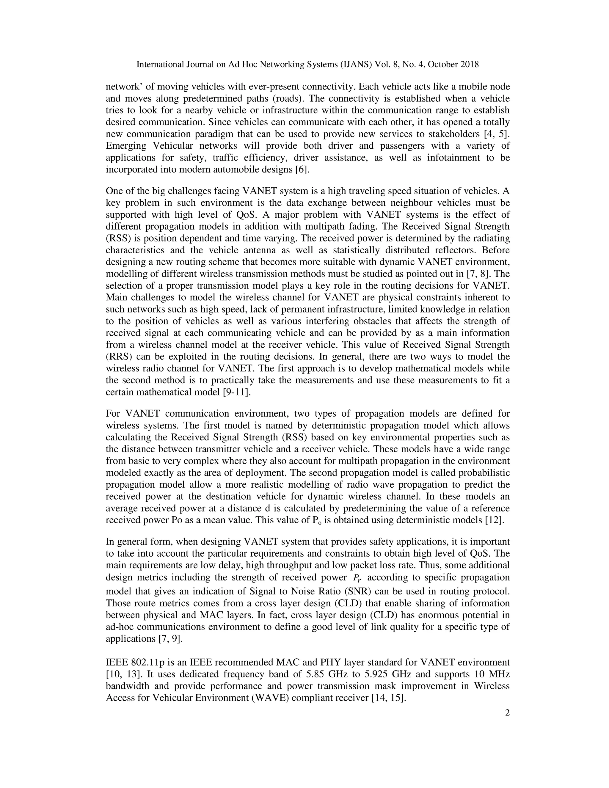 Cross Layer Design Approach For Efficient Data Delivery Based On Ieee