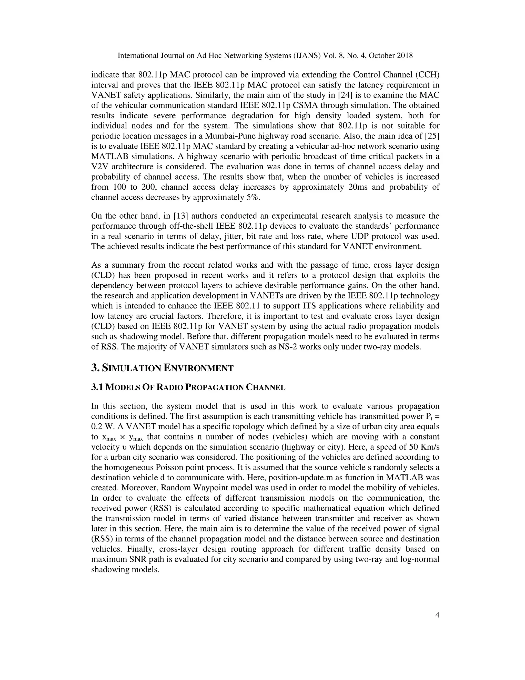 Cross Layer Design Approach For Efficient Data Delivery Based On Ieee