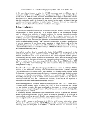 CROSS LAYER DESIGN APPROACH FOR EFFICIENT DATA DELIVERY BASED ON IEEE 802.11P IN VEHICULAR AD ...