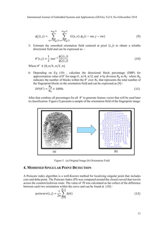 FINGERPRINT CLASSIFICATION BASED ON ORIENTATION FIELD | PDF