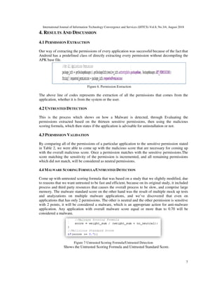 ANDROID UNTRUSTED DETECTION WITH PERMISSION BASED SCORING ANALYSIS | PDF
