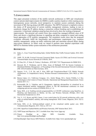 IMPROVEMENTS FOR DMM IN SDN AND VIRTUALIZATION-BASED MOBILE NETWORK ARCHITECTURE | PDF
